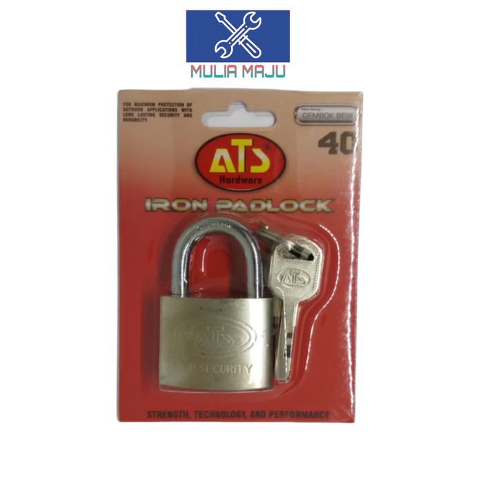 Jual Gembok ATS pendek /gembok pagar rumah ats 30mm 40mm 50mm 60mm ...