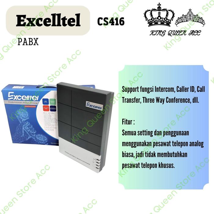 Jual PABX 4 Line 16 Extension Excelltel Telephone System PABX CS-416 - Jakarta Barat - King ...