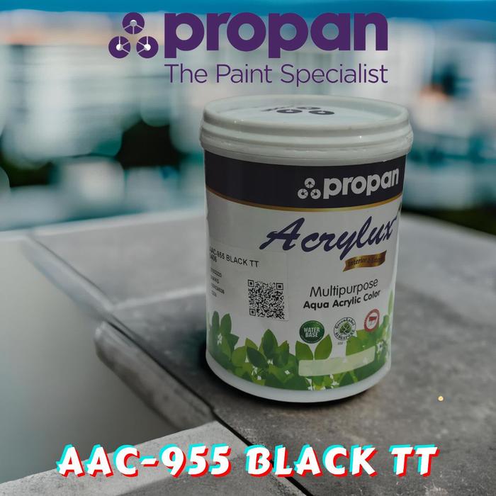 Jual [PROPAN] CAT SERBAGUNA ACRYLUX 1KG WATERBASED - Hitam - Kota ...