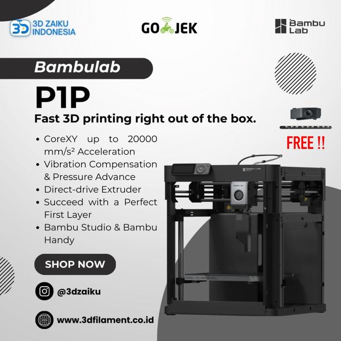 Jual Bambulab P1P CoreXY 3D Printer High Speed Autolevel Magnetic Bed ...