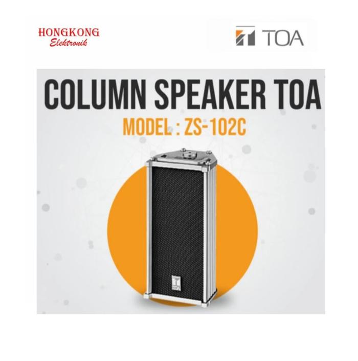 Jual Speaker Kolom TOA / Column Speaker Metal TOA ZS 102 C/ 102C - Kota ...