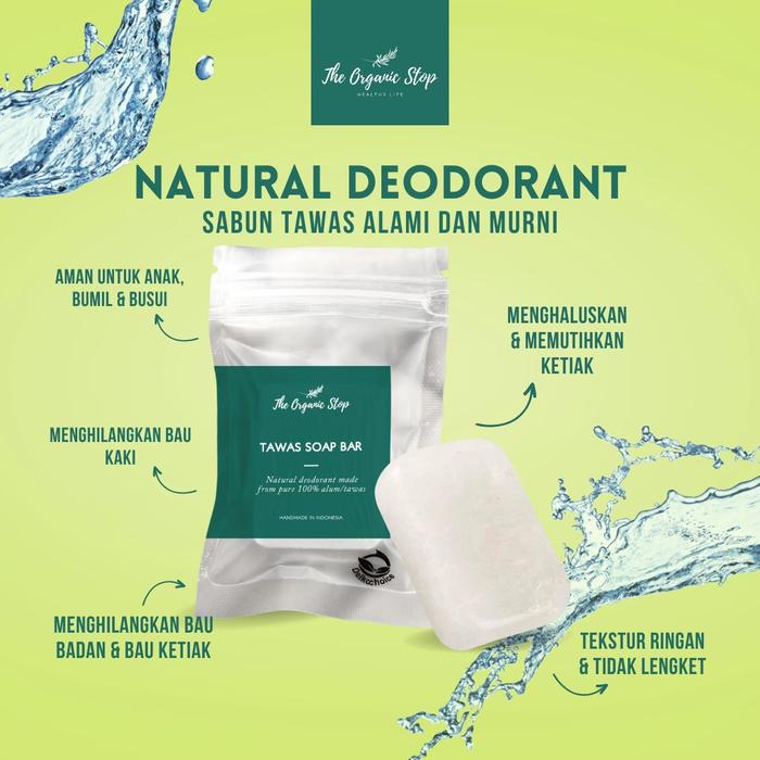 Jual TheOrganicStop Sabun Batu Tawas Alium Soap Bar Deodorant Alami ...