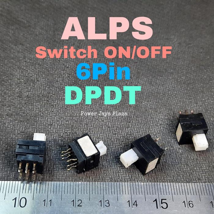 Jual Switch Push ON OFF 6pin DPDT Mixer Arduino original ALPS Japan - Kota Bandung - Power Jaya ...