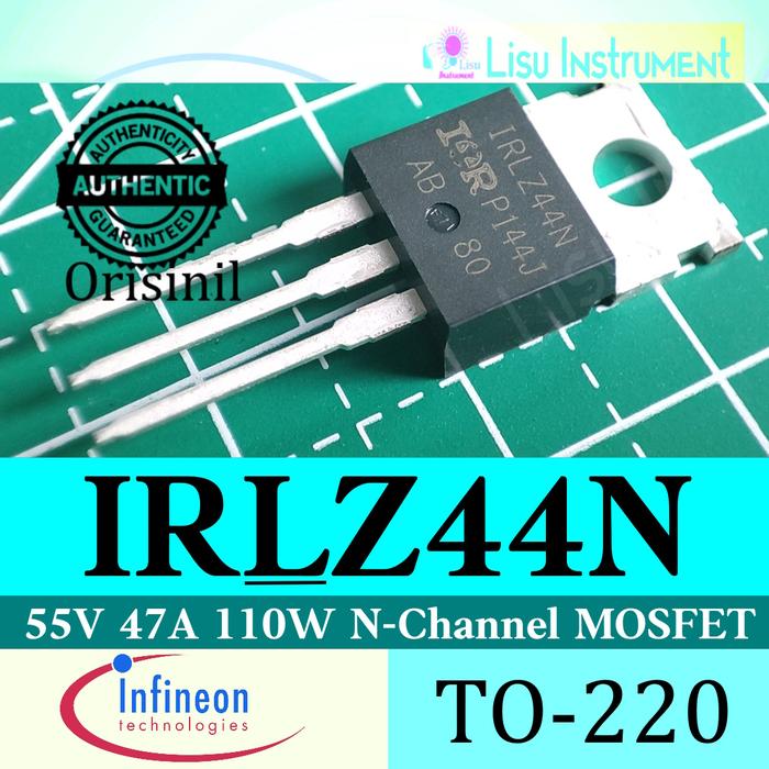 Jual IRLZ44N 55V 47A 110W N-Channel MOSFET TO-220 ORIGINAL Infineon ...