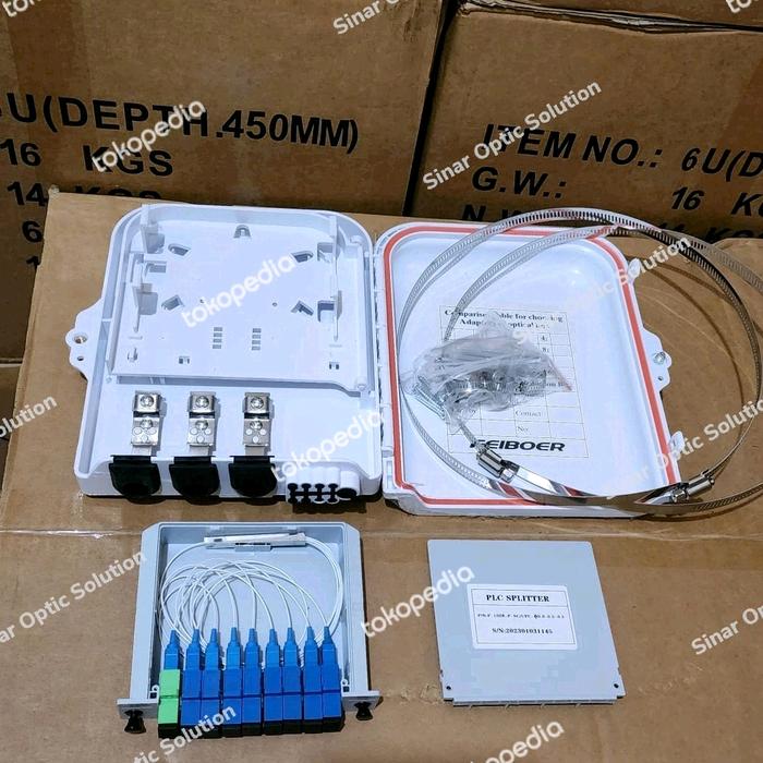 Jual ODP 8 core lengkap box spliter 1:8 Full Set Polos - Jakarta Pusat ...