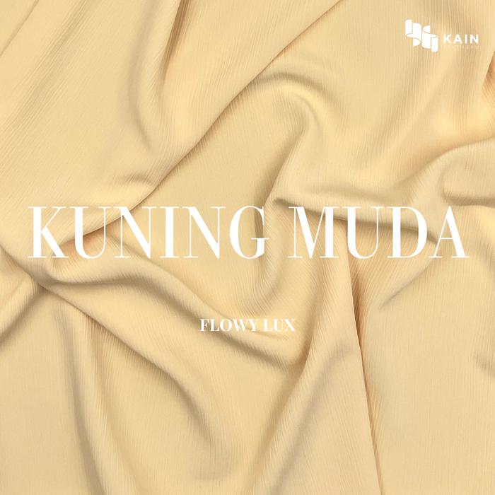 Jual Bahan Kain Flowy Lux per 0,5 meter - Kuning muda - Kota Bandung ...