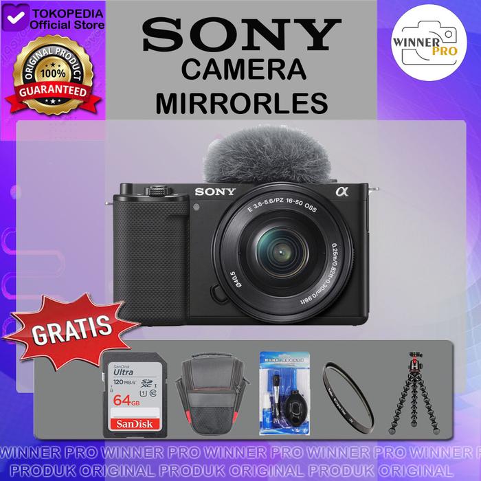 Promo Sony ZV E10 Sony ZVE10 Mirrorless Camera Kit 16-50mm - BODY ONLY ...