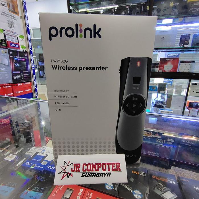 Jual Laser pointer Prolink PWP102G -Wireless Presenter with Air Mouse ...