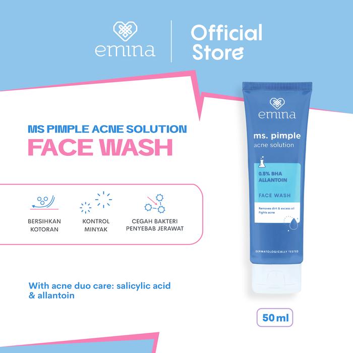 Promo Emina Ms. Pimple Acne Solution Face Wash 50 mL - Solusi Atasi ...