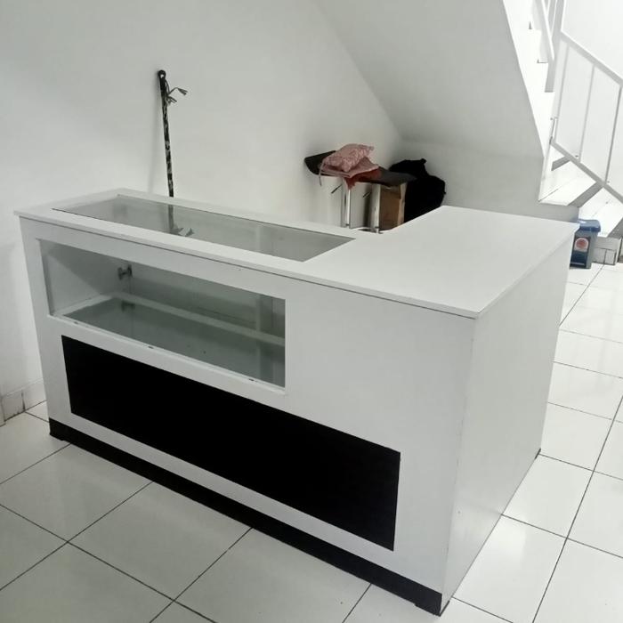 Jual meja kasir etalase custom - Kab. Bogor - Nisrina Store Depok ...