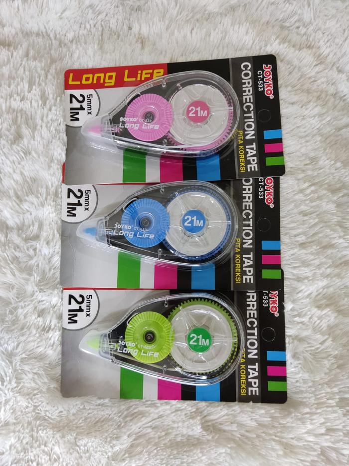 Jual Tipe-X Correction Tape Joyko Long Life (CT-533) - 5mm x 21m ...
