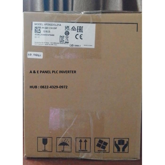 Jual INVERTER DELTA VFD022EL21A 1phase 2,2KW 2.2KW 3HP 220V - Kota Surabaya - A&E Panel PLC ...