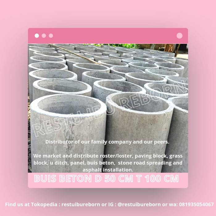 Jual BUIS BETON BULAT DIAMETER 50 CM ( GORONG - GORONG / SALURAN AIR ...