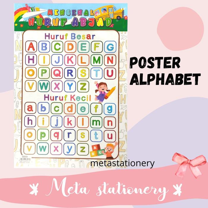 Jual Poster Eduskasi Anak / Poster Mengenal Huruf / Abjad / Alfabet ...