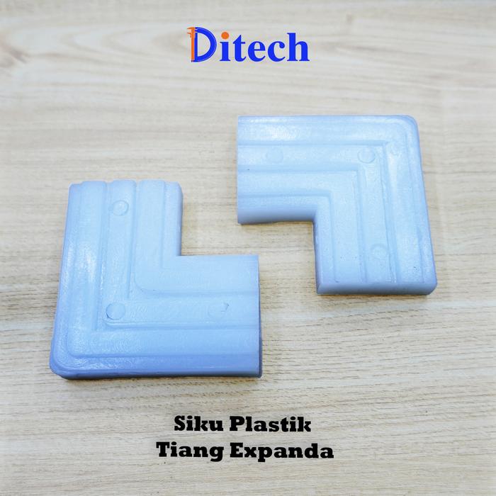 Jual Ditech Siku Plastik Sambungan Aluminium Hollow Frame Casement ...