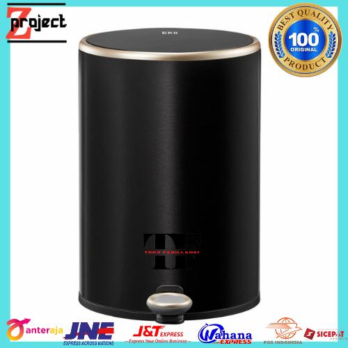 Jual EKO tempat sampah pedal 6 Liter cosmo hitam / pedal bin cosmo 6 ...