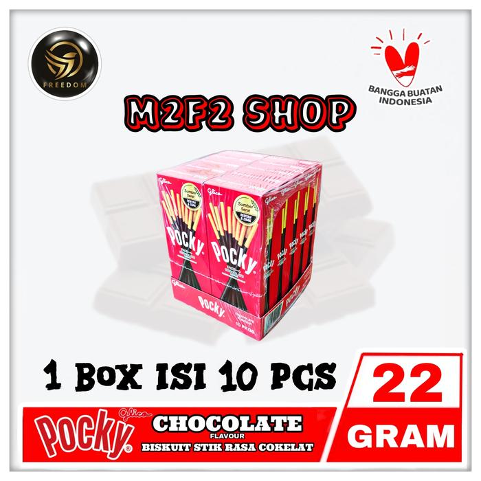 Jual Pocky Biskuit Cokelat Stik | Chocolate Flavour - 22 gr (Harga Pack ...