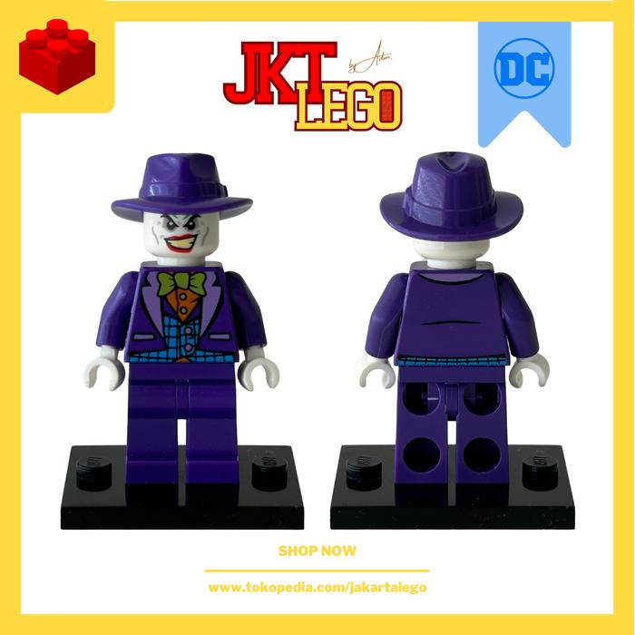 Jual Lego Super Heroes Minifigure | The Joker - Dark Purple Fedora ...