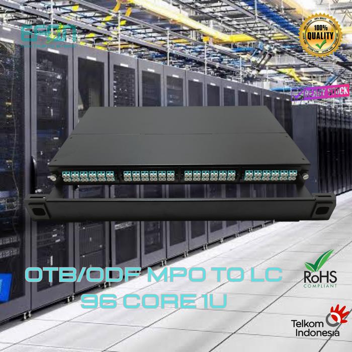 Jual OTB ODF MPO 96 Core Module Cassette MPO to LC UPC MM OM3-OM4 19 ...