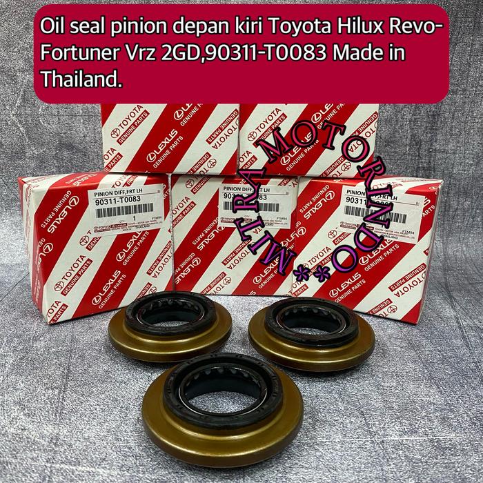 Jual Oil seal gardan depan kiri Toyota hilux Revo/Fortuner vrz 90311 ...