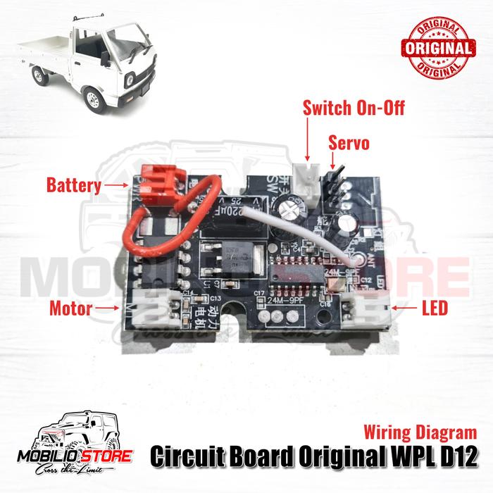 Jual Original Part - Circuit Board Original Rc Wpl D12 Full Propo Di ...