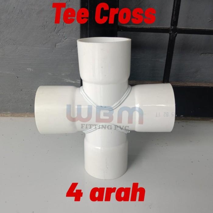 Jual fitting pvc Tee 4 arah 2 inchi 4 way tee cross 2 inchi elbow 4 ...