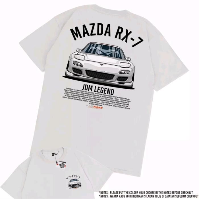 Jual Kaos Hot Wheels / Kaos jdm Mazda RX-7 Han Fast Furious - Rx7 Putih ...
