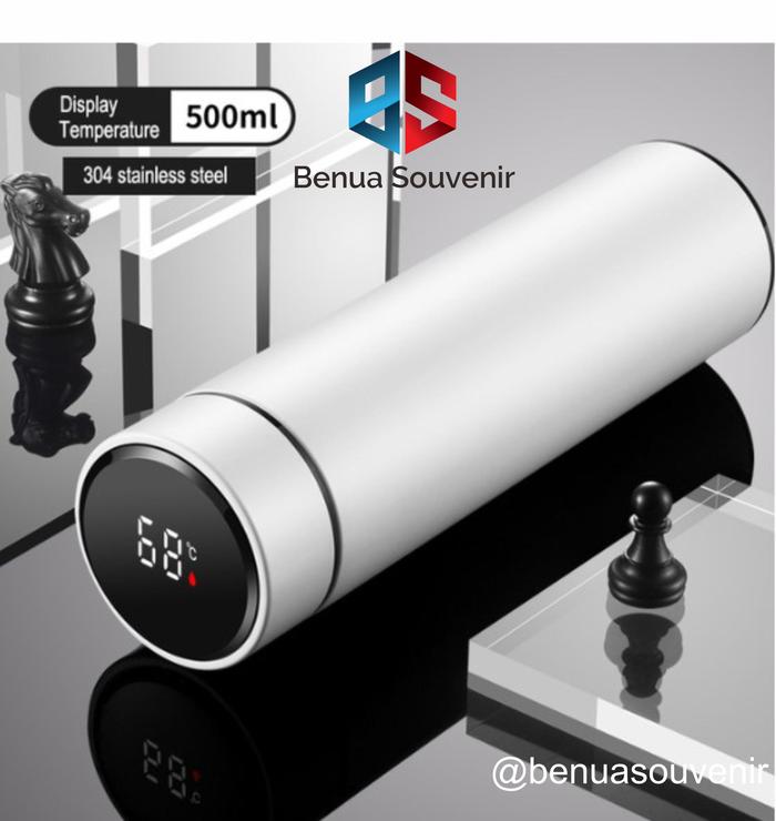 Jual Termos Suhu LED temperatur Tumbler Sakura Polos 500ml - Putih ...
