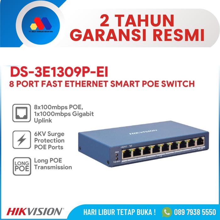 Jual HIKVISION DS-3E1309P-EI 8 PORT FAST ETHERNET SMART GIGABIT POE SWITCH - Jakarta Utara ...