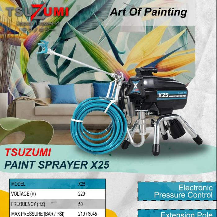 Jual X25 professional airless paint sprayer electric TSUZUMI alat cat ...