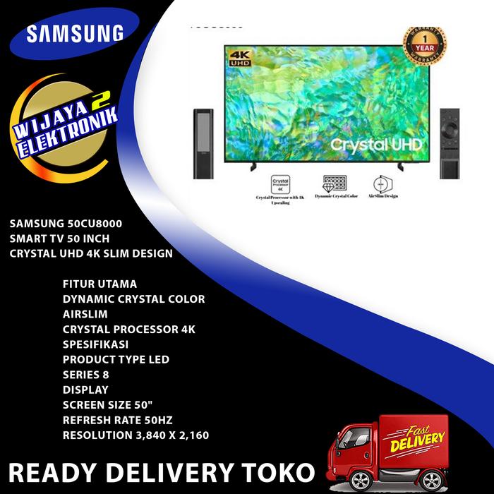 Jual SAMSUNG 50CU8000 SMART TV 50 INCH CRYSTAL UHD 4K SLIM DESIGN - Kota Tangerang Selatan ...