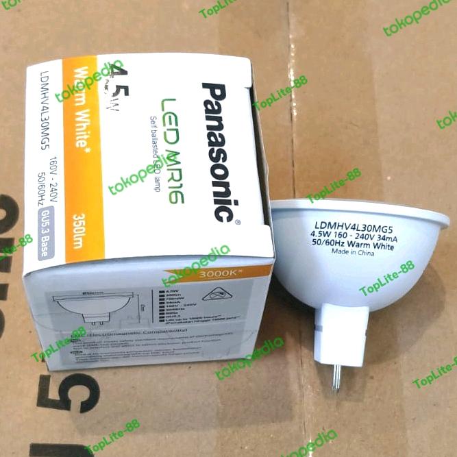Jual Lampu Sorot Led Spot MR16 5W 5Watt PANASONIC SpotLight Tusuk Murah ...