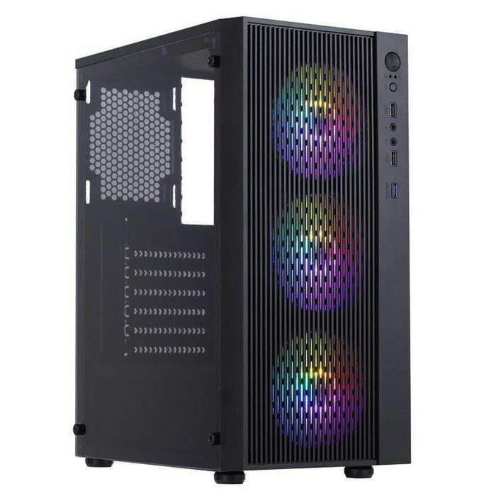 Jual CASING PC POWER UP RAPTOR SENTINEL MID TOWER ATX WITH 3 FAN CASE ...