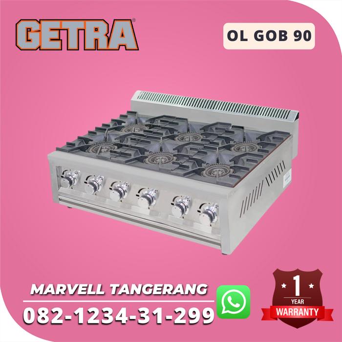 Jual KOMPOR GAS 6 TUNGKU OPEN BURNER GAS GETRA OL GOB 90 - Kab ...