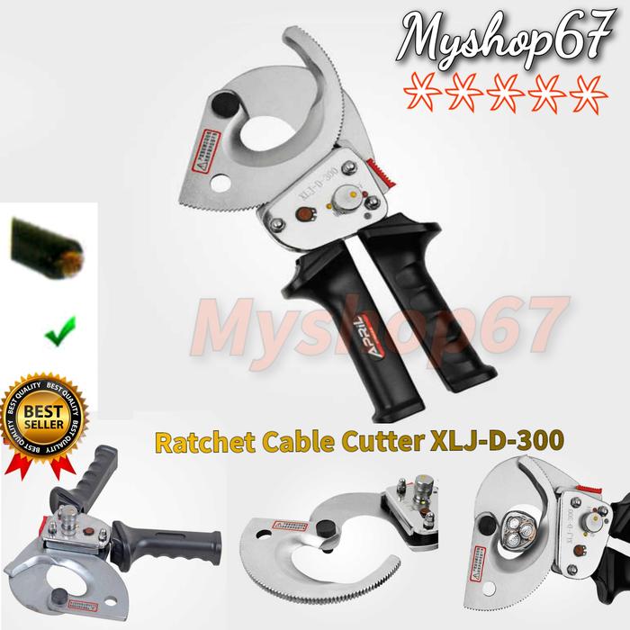 Jual Ratchet Cable Cutter round XLJ-D-300 Alat Pemotong Kabel 300mm ...
