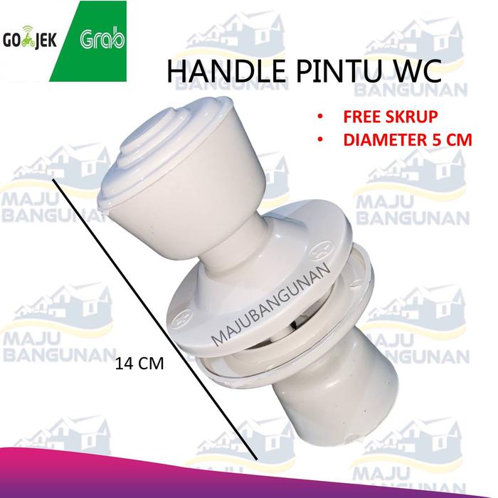 Jual HANDLE PINTU BULAT / pegangan pintu wc toilet kamar mandi pvc ...