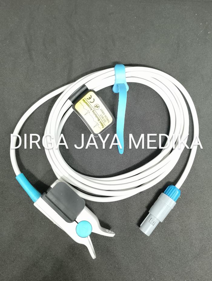Jual SPO2 Sensor CONTEC 5 Pin Single Adult Clip Digital Tech Compatible ...