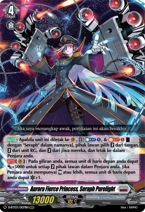 Jual Aurora Fierce Princess,Seraph Purelight (RRR) |D-BT03| Bahasa Vanguard - Jakarta Barat ...
