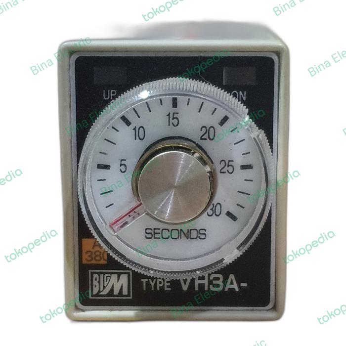 Jual Timer BIG M VH3A-B 30S 8Pin 380VAC / Timer BIGM VH3AB 30 Second 8 ...