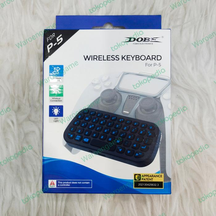 Jual Dobe PS5 Wireless Keyboard Chatpad Dualsense Stick PS 5 Keyboard ...