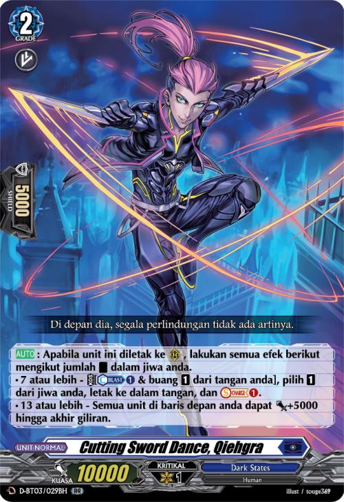 Jual Cutting Sword Dance, Qiehgra (RR) | D-BT03 | Bahasa Vanguard - Jakarta Barat - Carttu ...