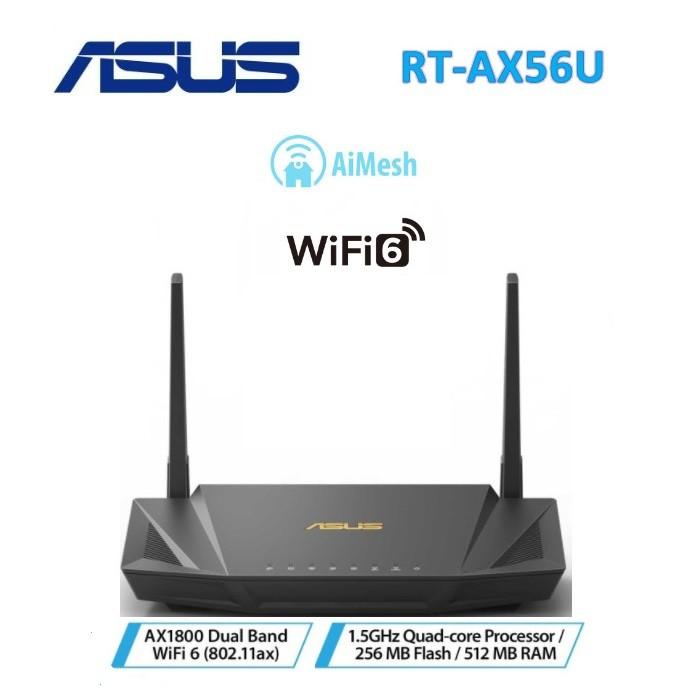 Jual Asus Router RT-AX56U WiFi 6 Dual-Band AX1800 With AiMesh RTAX56U ...