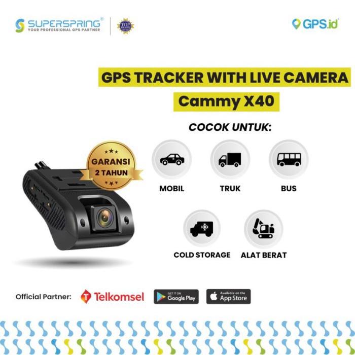 Jual Super Spring Gps Tracker With Live Camera - Cammy X40 - X40 + Rear ...