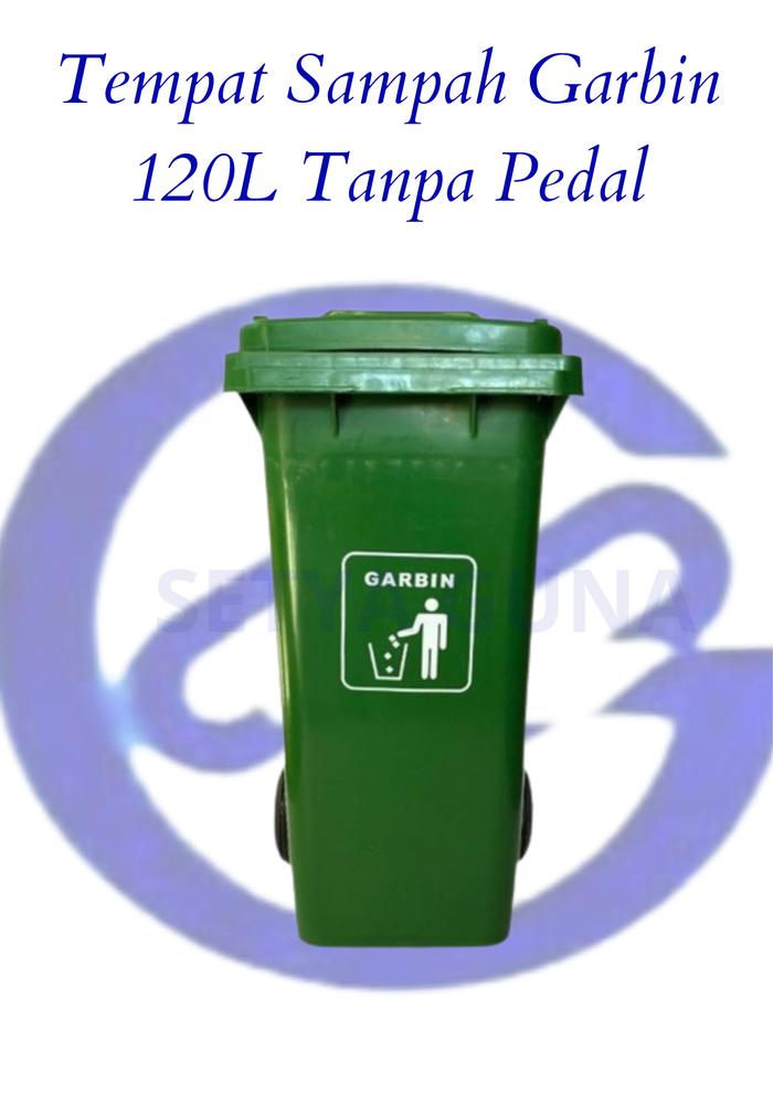Jual Sulo Tempat Sampah Garbin Dust Bin Tanpa Pedal Hijau - 120 Liter ...