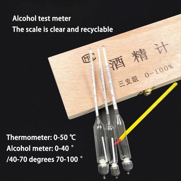 Jual Hydrometer Alcohol Meter Alat Test Uji Kadar Alkohol Beer ...