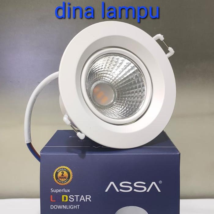 Jual downlight led Assa 5w putih/natural/kuning 220V/spotlight led Assa ...