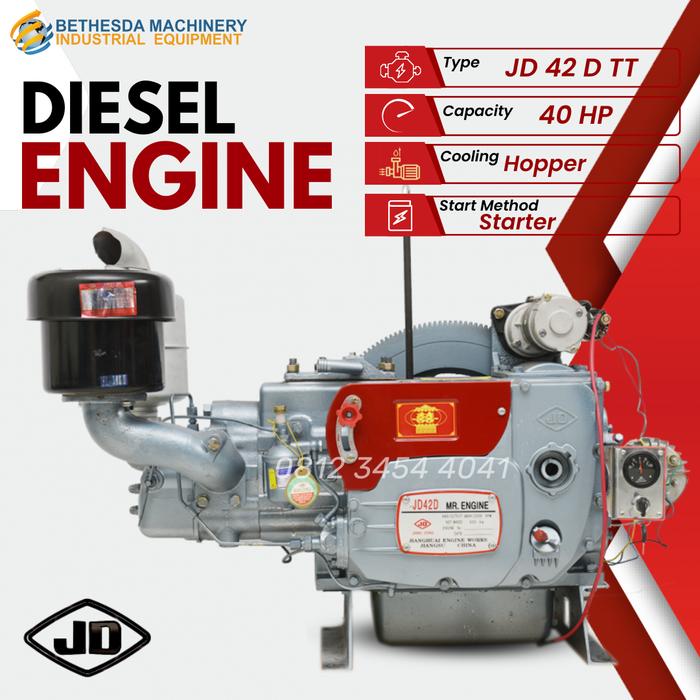 Jual Mesin Jiang Dong 40HP JD 42 Hopper Starter + Engkol 40 PK - Kota ...