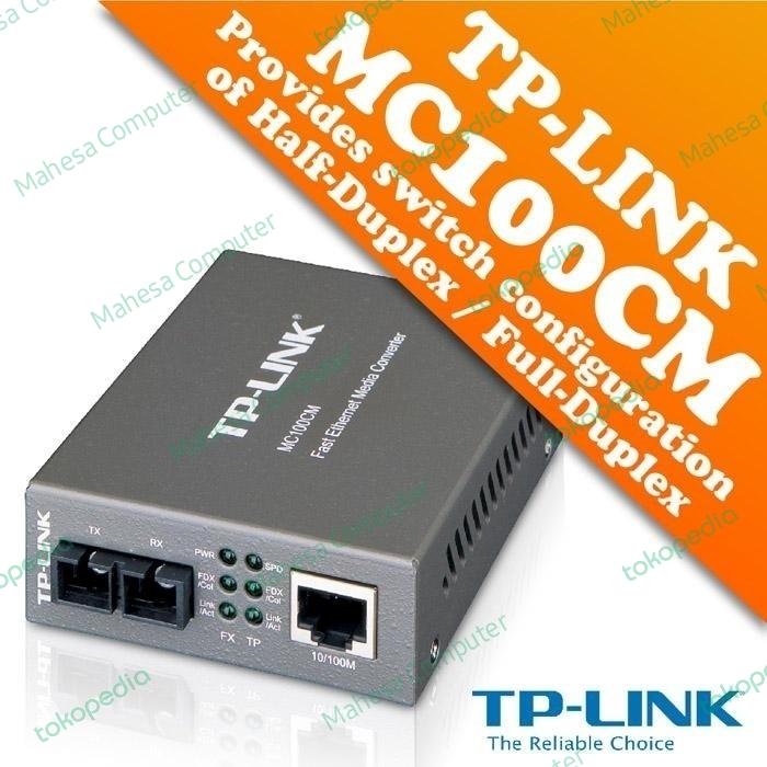Jual TP-LINK MC100CM 100M FO Ethernet MULTIMODE SC Fiber Optic ...