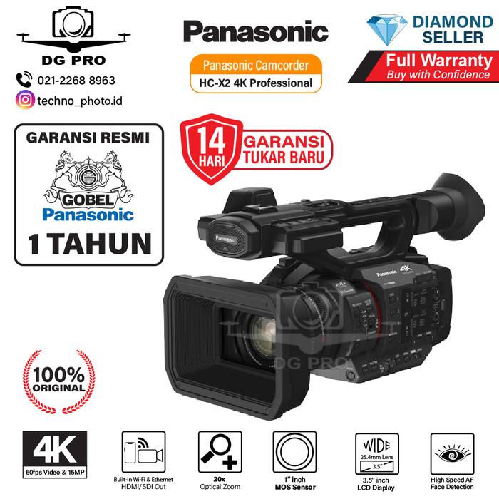 Jual Panasonic HC-X2 4K Camcorder Professional 4K Resmi - Jakarta Pusat ...
