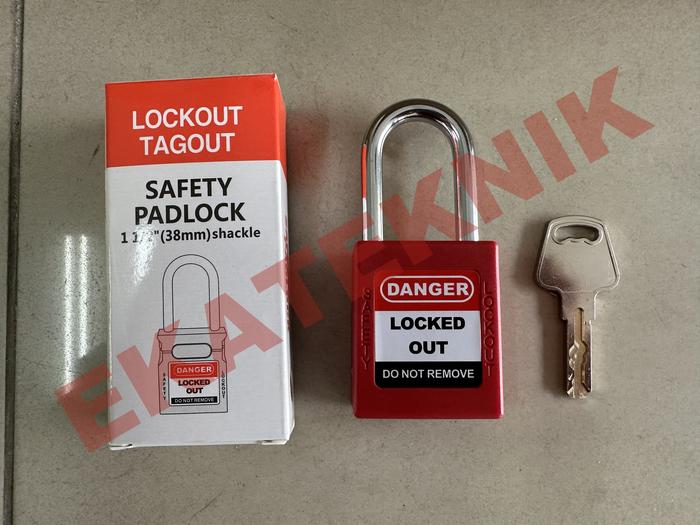Jual Loto Safety Padlock Lockout Tagout Pad Lock 38mm Gembok - Merah ...